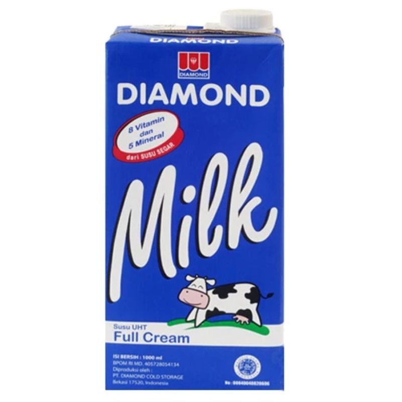 Jual Diamond Milk Susu UHT Full Cream 1 Liter | Shopee Indonesia