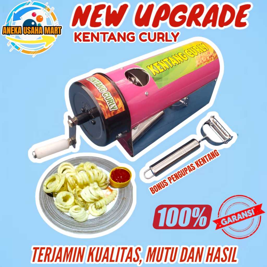 Jual Mesin Potong kentang Curly Terbaru / Alat Kentang Curly / Potato ...
