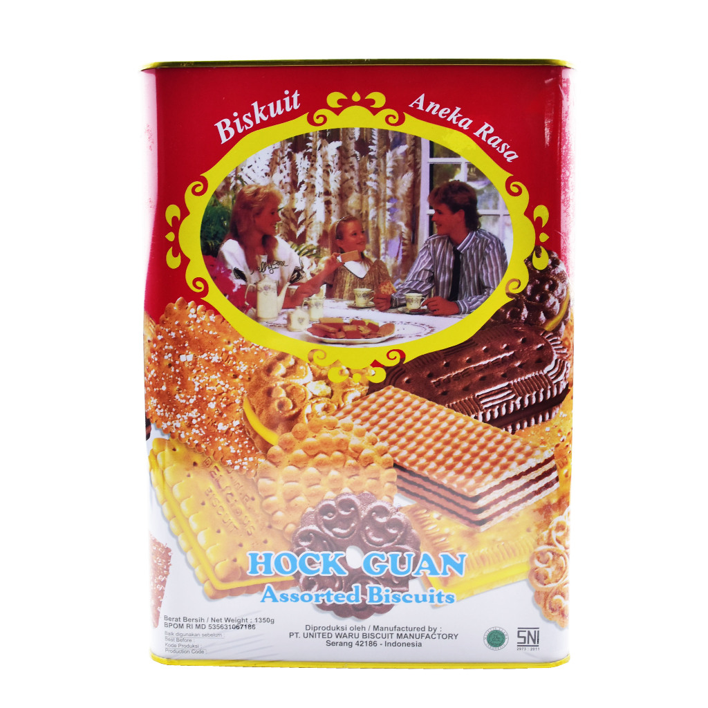 Jual Biskuit Aneka Rasa Kaleng UBM HOCK GUAN 1350 Gr Assoterted biscuit ...
