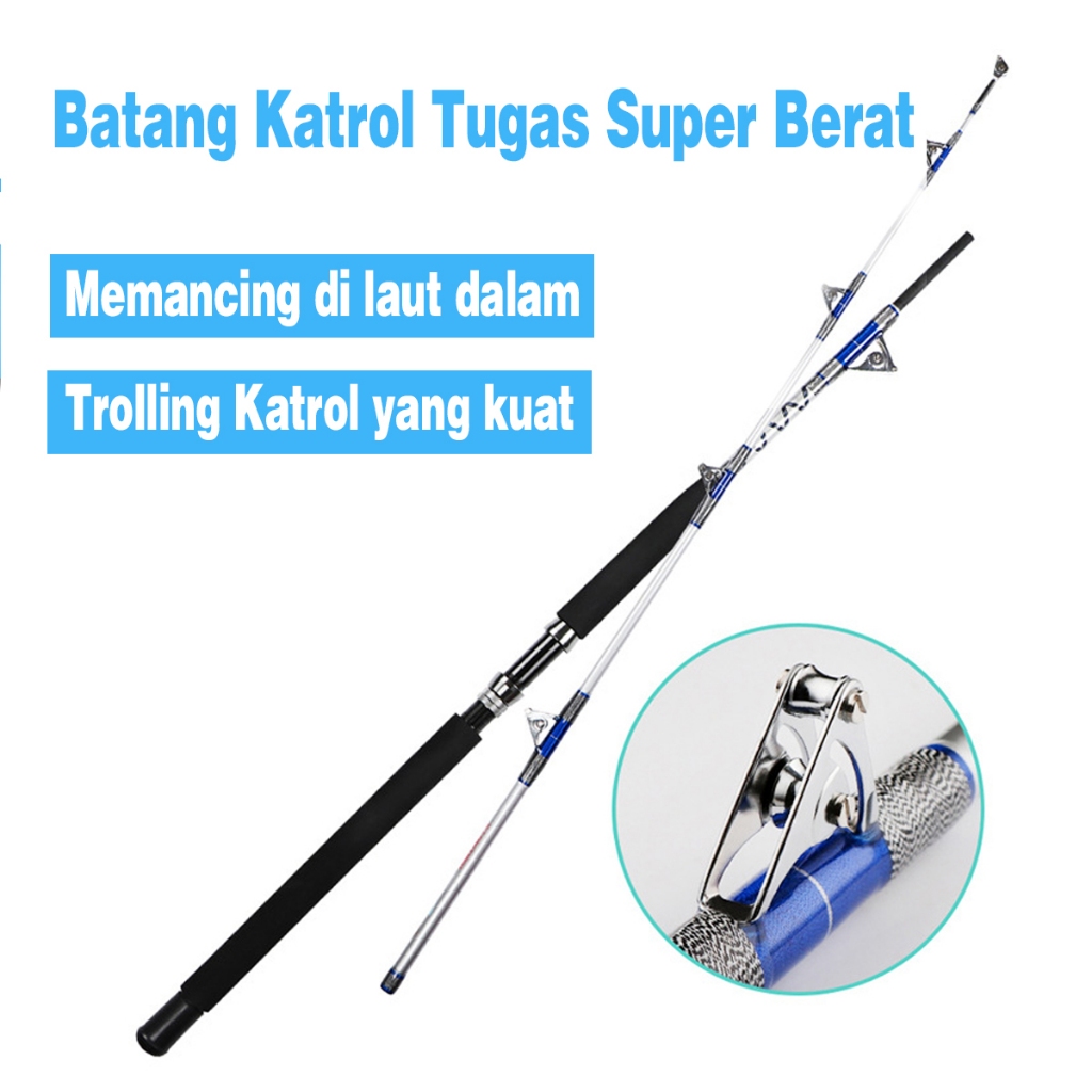 Jual 1.98M/2.1M50lb profesi Heavy Rod Perahu Dalam Laut Perlahan Joran ...