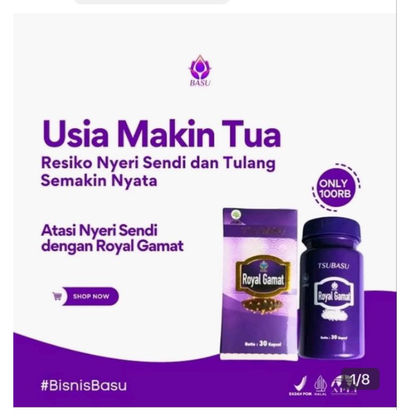 Jual KAPSUL ROYAL GAMAT 100% GOLDEN ORIGINAL HALAL DAN BPOM | Shopee ...