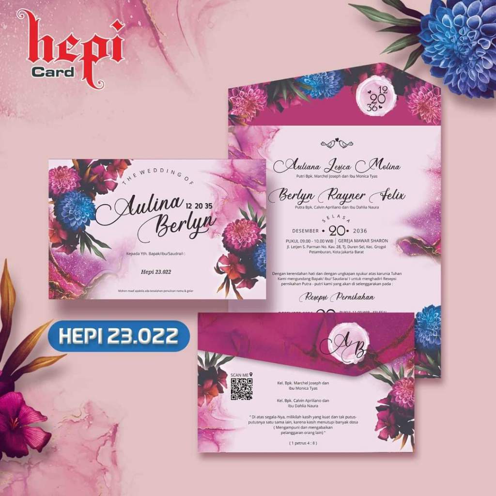 Jual HEPI 022-BLANGKO UNDANGAN HEPI-UNDANGAN PERNIKAHAN MURAH-WEDDING ...