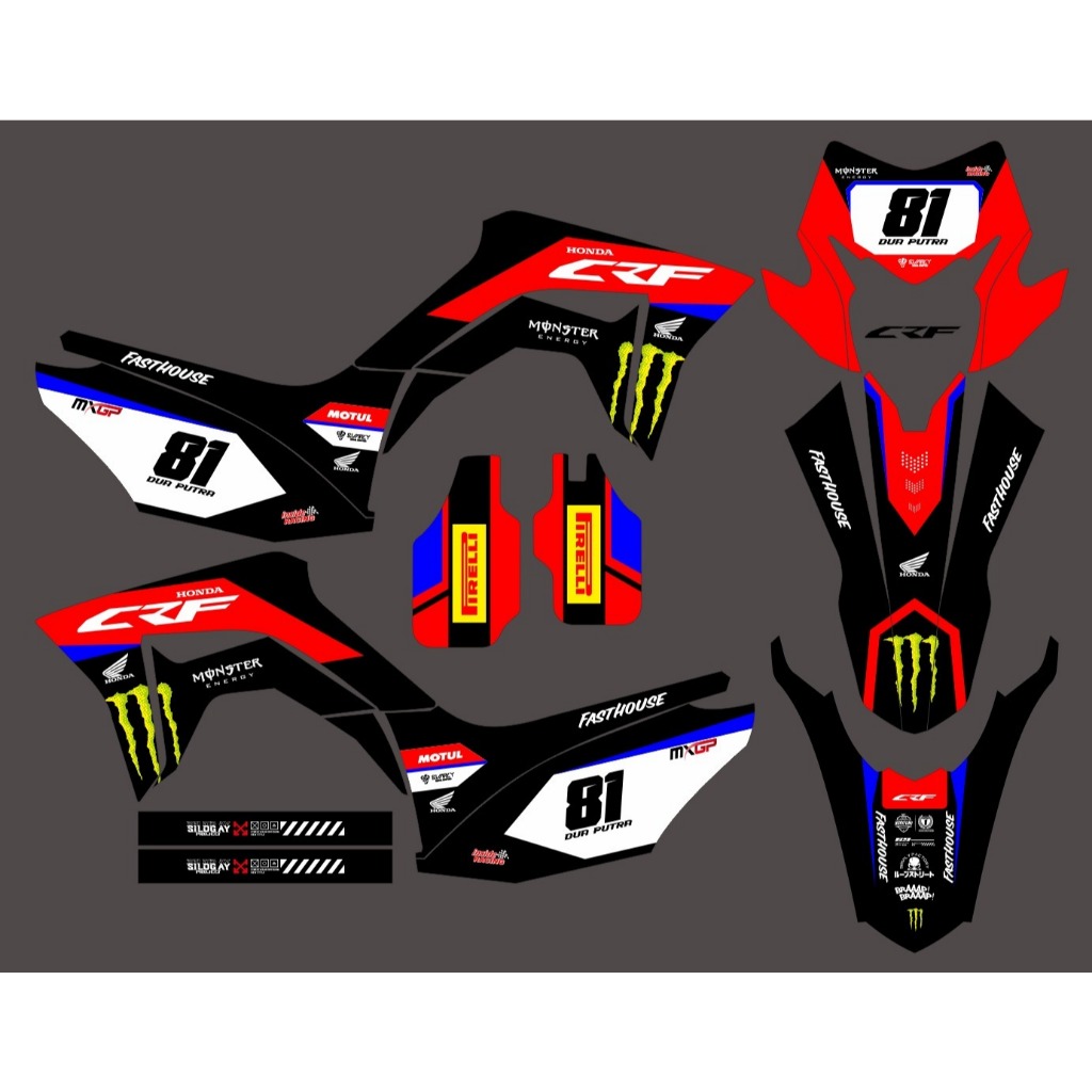 Jual Decal CRF150L Full Body Stiker CRF 150 L Full body Striping ...