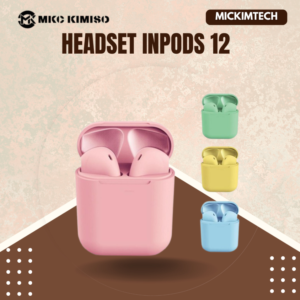 Jual Headset Bluetooth TWS inPods 12 Multiple Colour Macarron Earphone ...