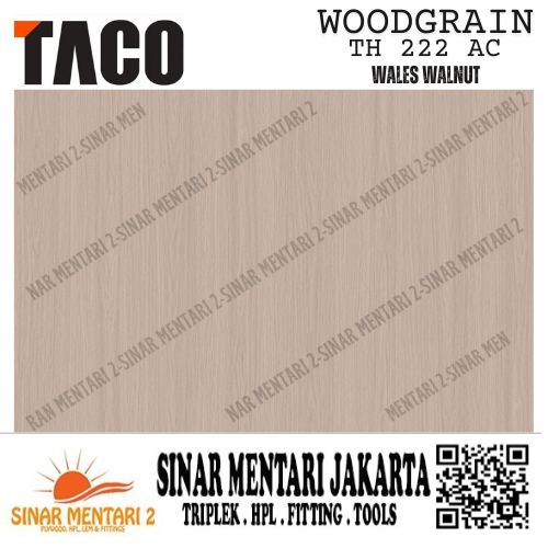 Jual TACO HPL WOODGRAIN TH 222 AC WALES WALNUT | Shopee Indonesia