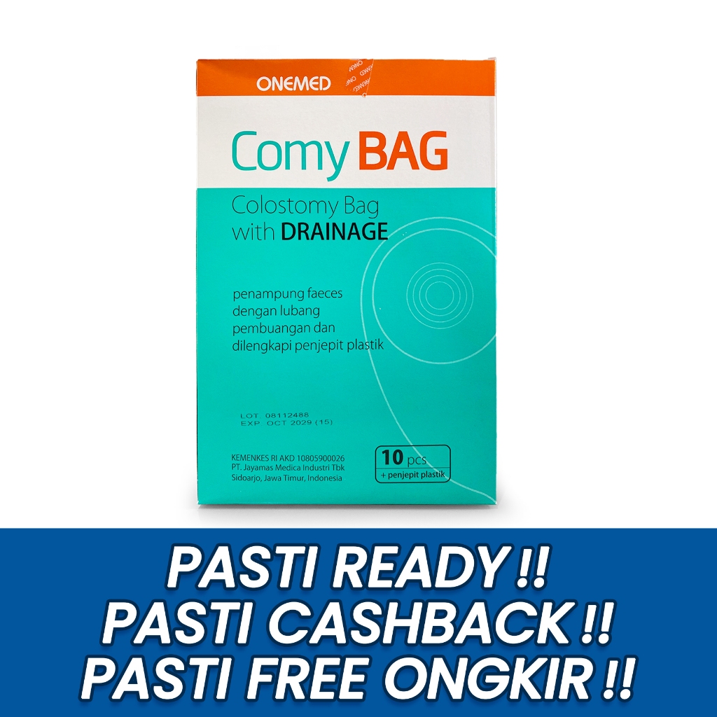 Jual ONEMED COMY BAG KANTONG KOLOSTOMI DRAINAGE FREE PENJEPEIT TERMURAH ...