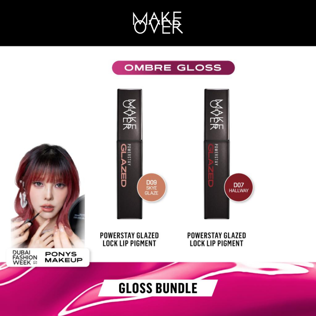 Jual MAKE OVER GLOSS BUNDLE : Duo Glazed Lock Lip Pigment - The Glazed ...