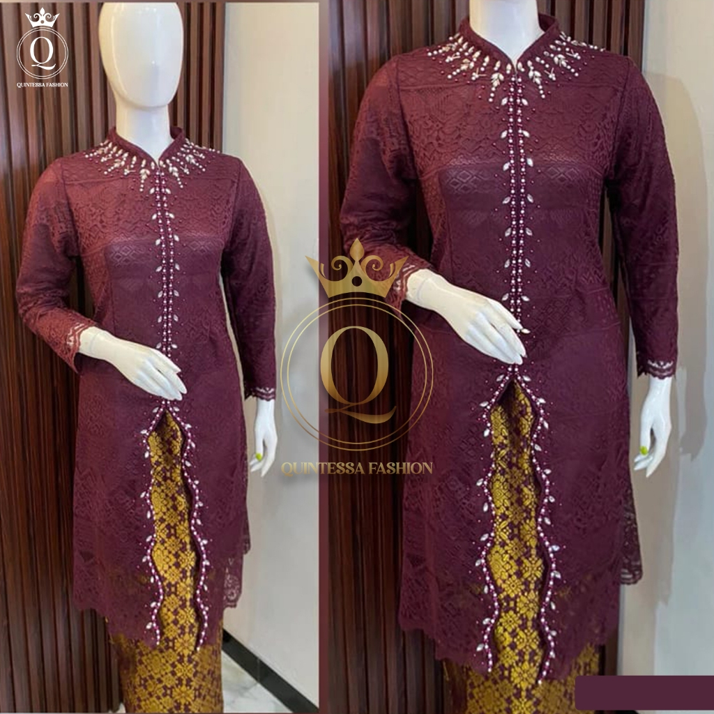 Jual Tunik Kondangan / Kebaya Borkat Payet / Kebaya Ibu Pengantin / Kebaya Besan / Brokat ...