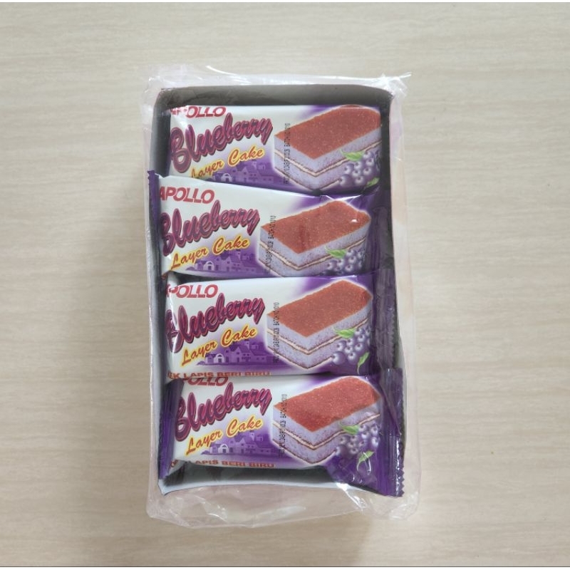Jual Apollo Blueberry Layer Cake isi 8 | Shopee Indonesia
