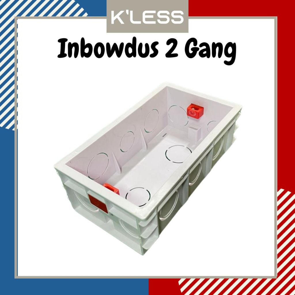 Jual BOOM SALE Kless Inbowdus inbow dus socket box 2 Gang | Shopee ...