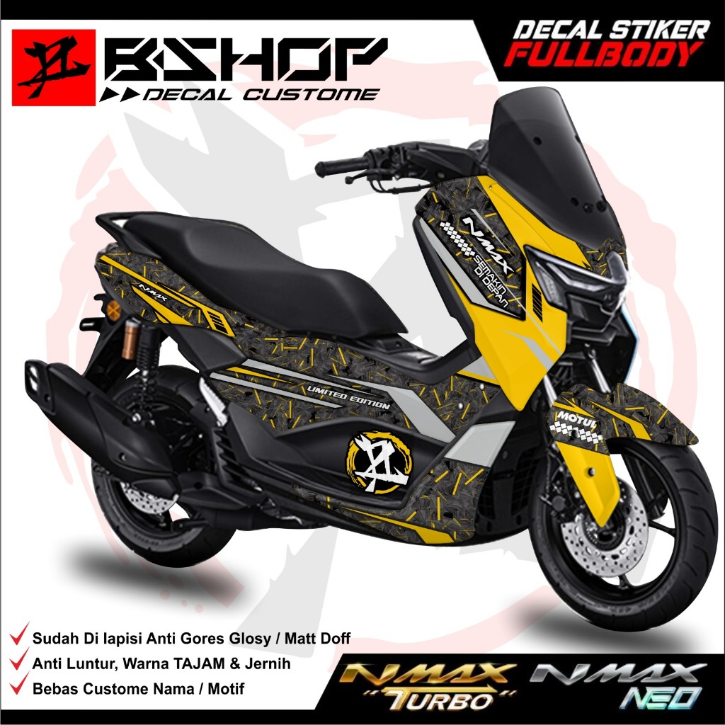 Jual STICKER DECAL NMAX TURBO/NMAX NEO TERBARU FULLBODY MOTIF FORGED ...
