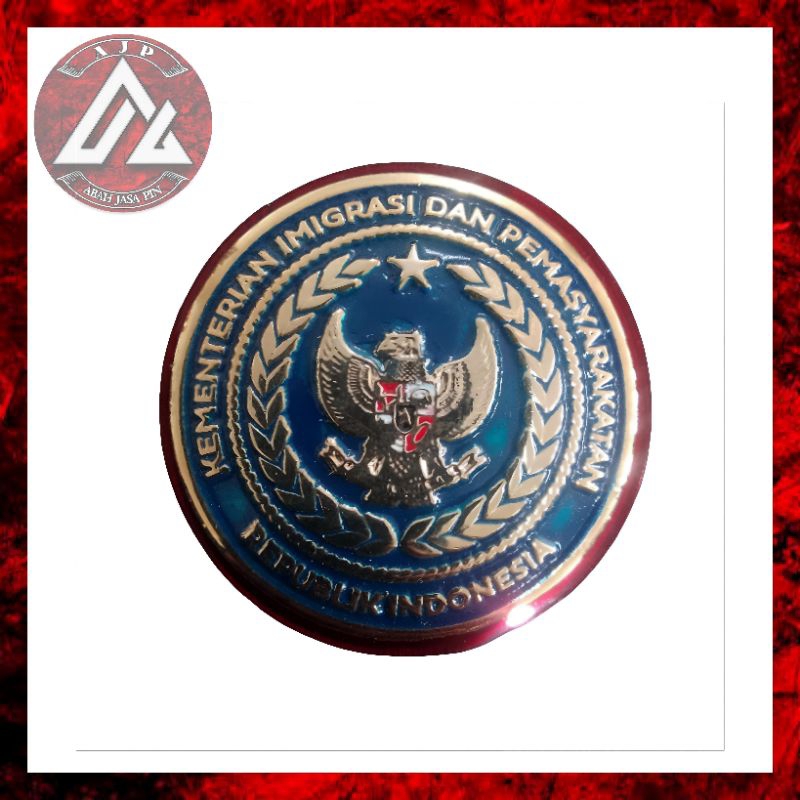 Jual Pin Brevet Emblem KEMENIMIPAS Kementrian Imigrasi dan ...