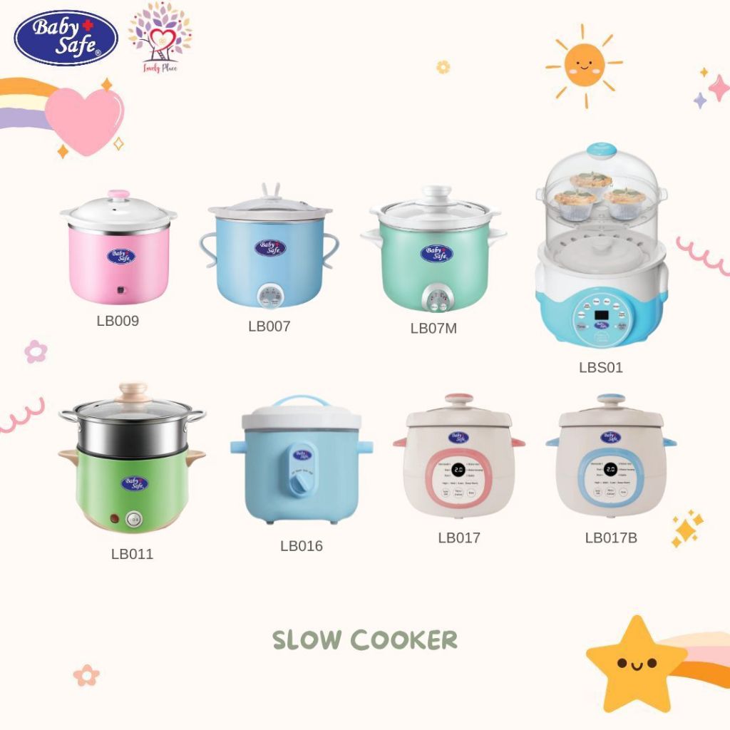 Jual Baby Safe Slow Cooker Electric Ceramic Pot Digital 0,7L / 0,8L / 1L / 1,2L / 1,5L / 2L ...
