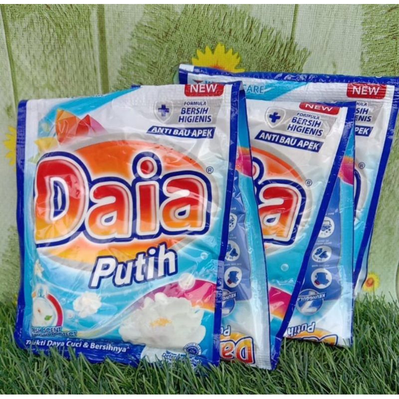 Jual Daia Putih 47 gram Sabun Detergen Bubuk Kemasan Sachet | Shopee ...