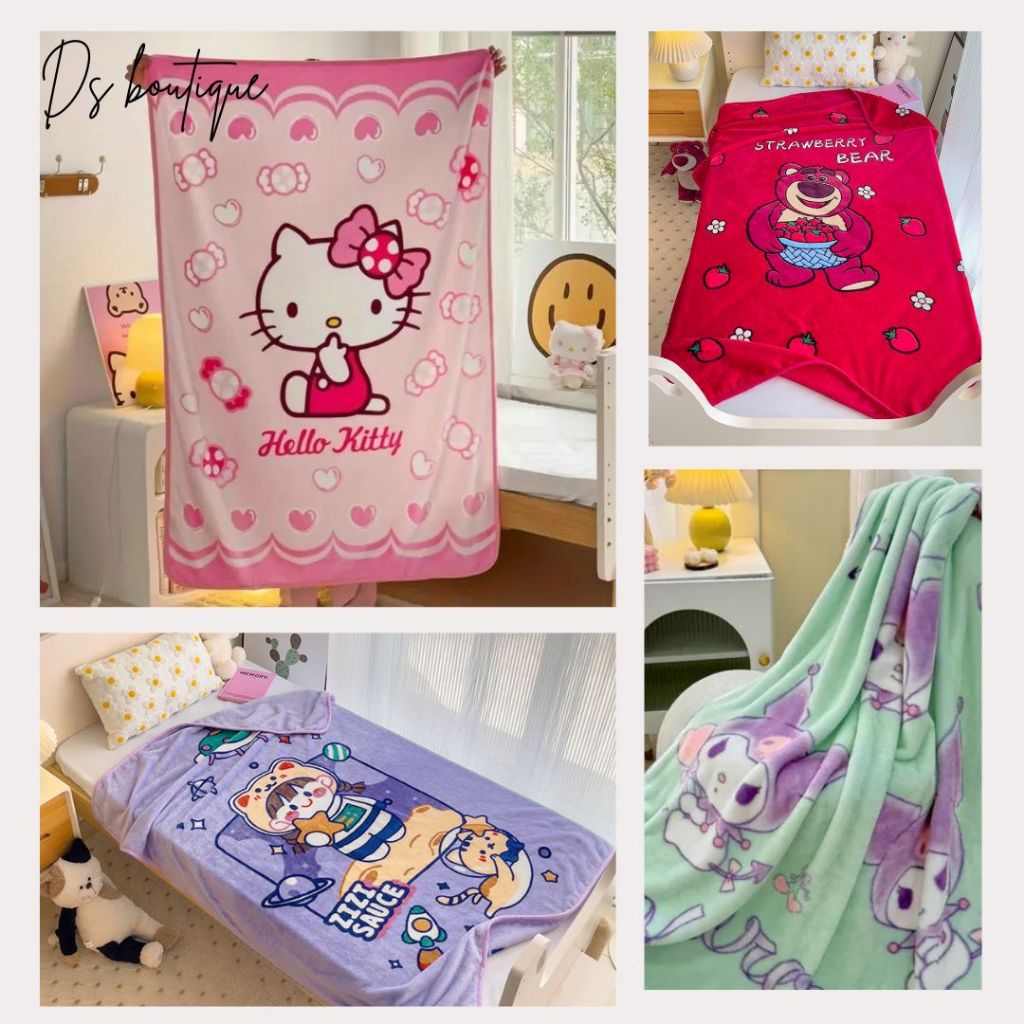Jual Selimut anak ukuran 100x150cm karakter sanrio bahan poliyester ...