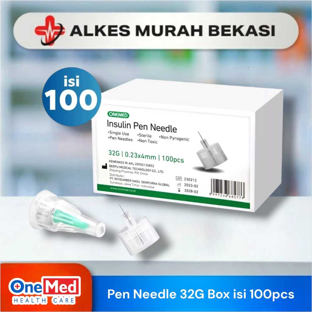 Jual ONEMED Pen Needle 32G Box isi 100pcs | Shopee Indonesia