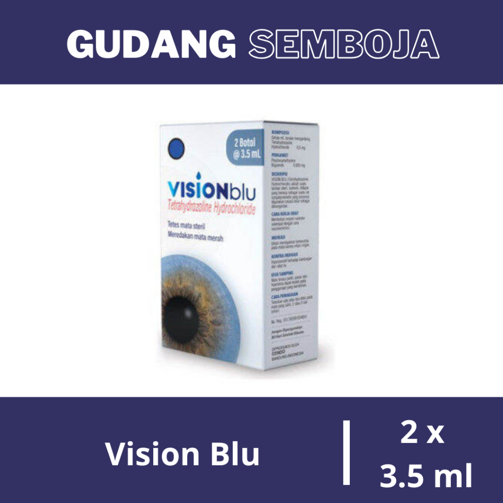 Jual Cendo Vision Blu Isi 2 Botol x 3.5 ml / Obat Tetes Mata Meredakan ...