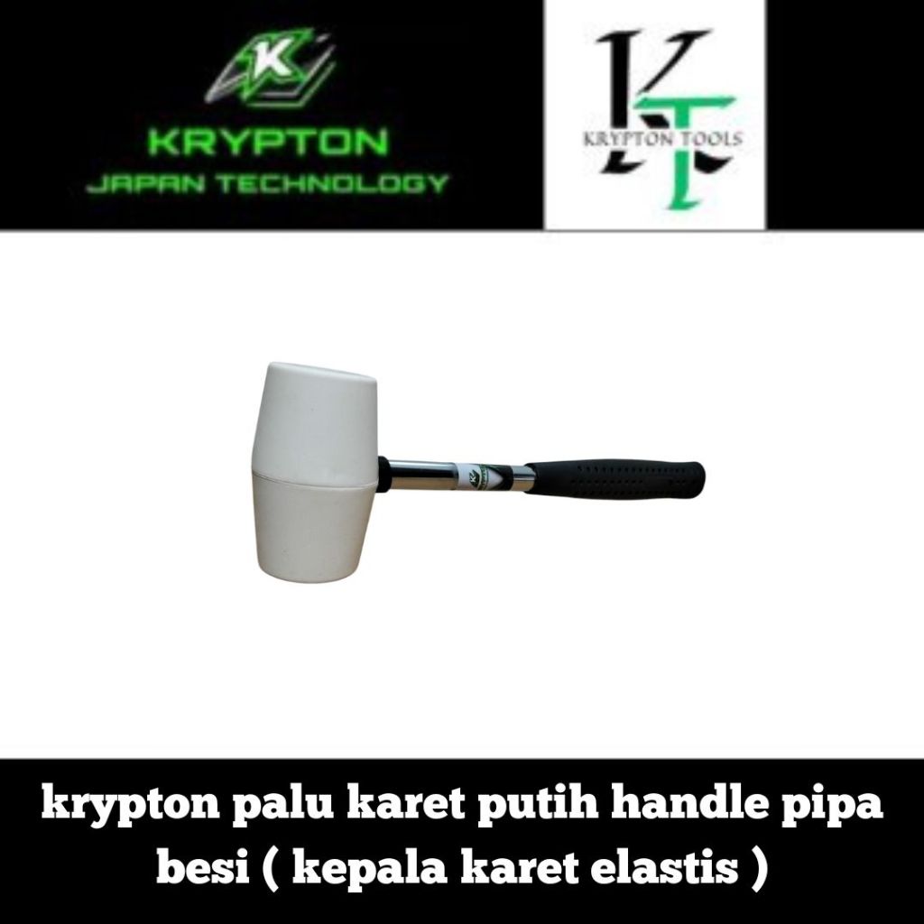Jual krypton palu karet putih handle pipa besi ( kepala karet elastis ...