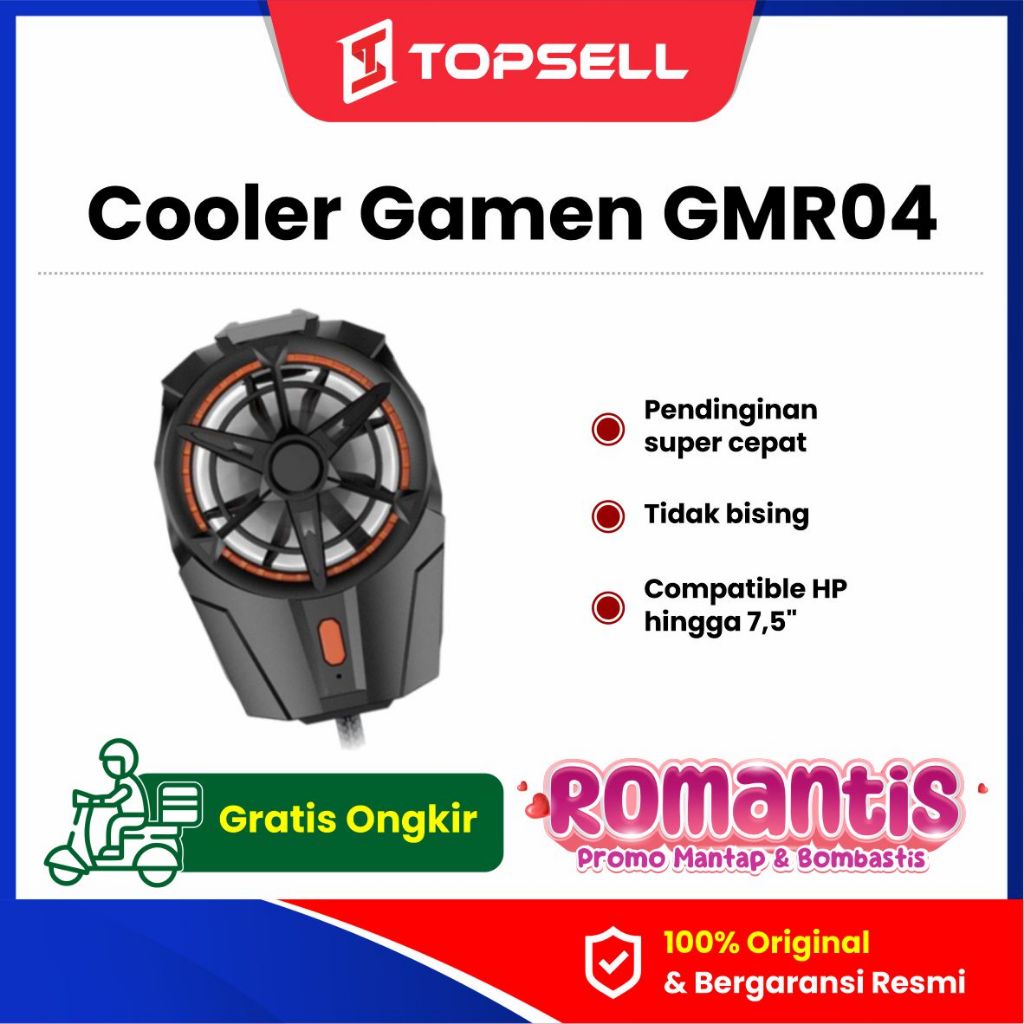 Jual GAMEN Fan Cooler GMR04 Radiator Pendingin HP Cooling Fan Gaming ...
