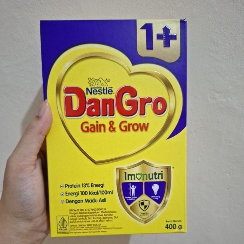 Jual Dangro Gain & Grow 1+ 400g (PKMK Dancow) by Nestle | Shopee Indonesia