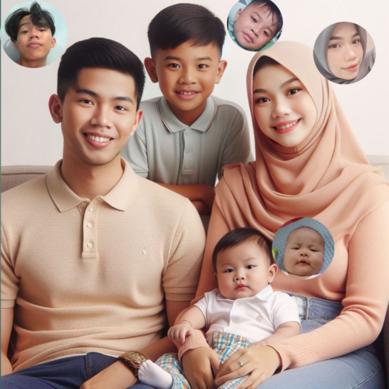 Jual JASA EDITING FOTO KARIKATUR AI KELUARGA | Shopee Indonesia
