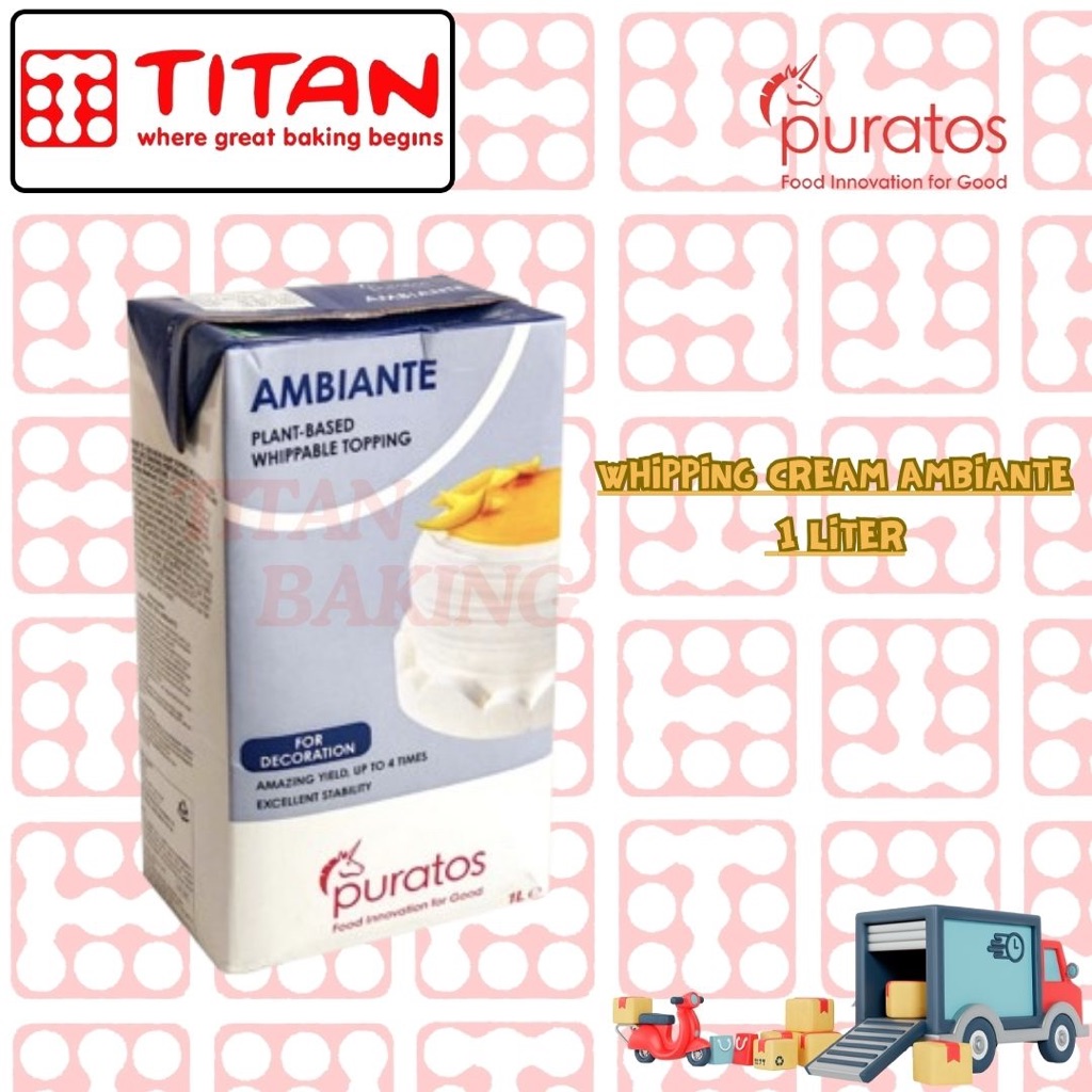 Jual Whipping Cream Ambiante 1 Lt Whip Krim Ambiante 1 Liter | Shopee ...