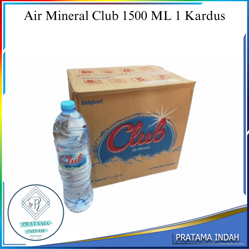Jual Air Mineral Club Botol 1500 Ml / Club 1.5 Liter Harga 1 Kardus isi ...