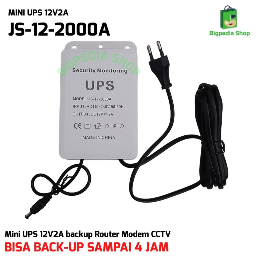 Jual Mini UPS 12V2A backup Router Modem CCTV | Shopee Indonesia