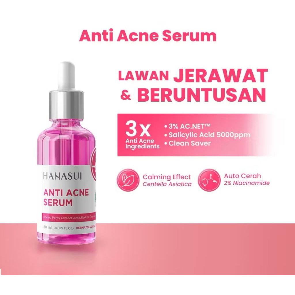 Jual Hanasui Anti Acne Serum 50g | Shopee Indonesia