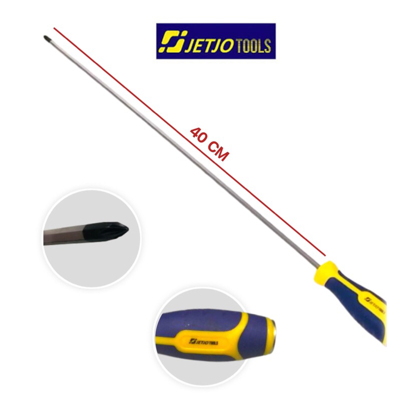Jual Obeng Bunga Magnet Plus JETJO TOOLS PH 1 x 400mm Panjang 40 cm ...
