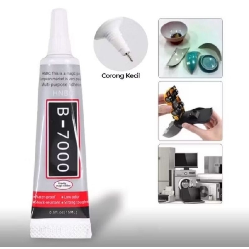 Jual Lem lcd touchscreen Hitam T-7000 & Bening E-8000 lem serbaguna | Shopee Indonesia