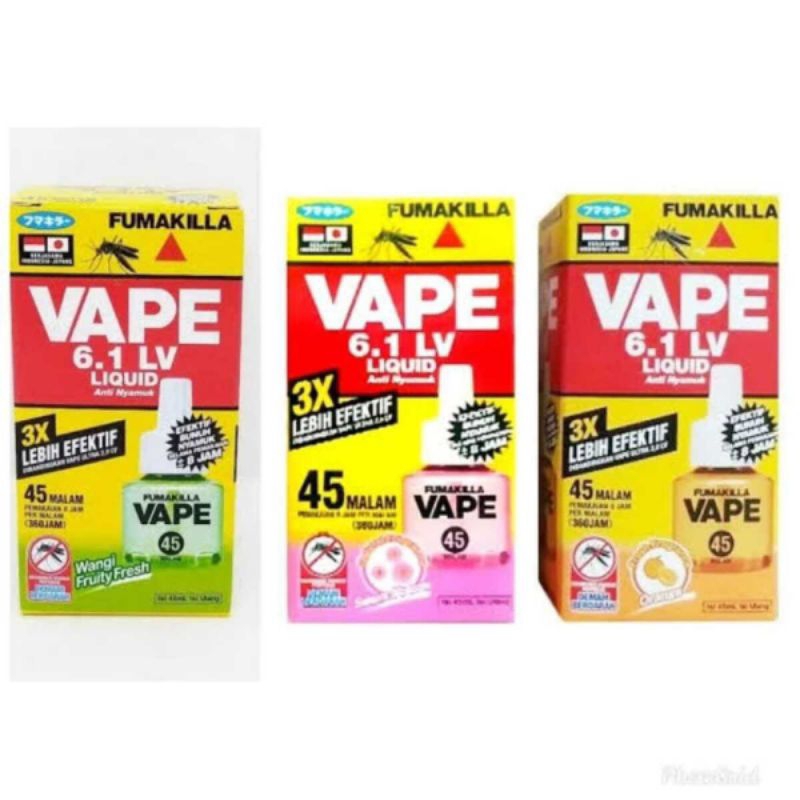 Jual Vape Fumakilla Cair Refill 45 Malam - Obat Nyamuk Elektrik Refill 45ml | Shopee Indonesia
