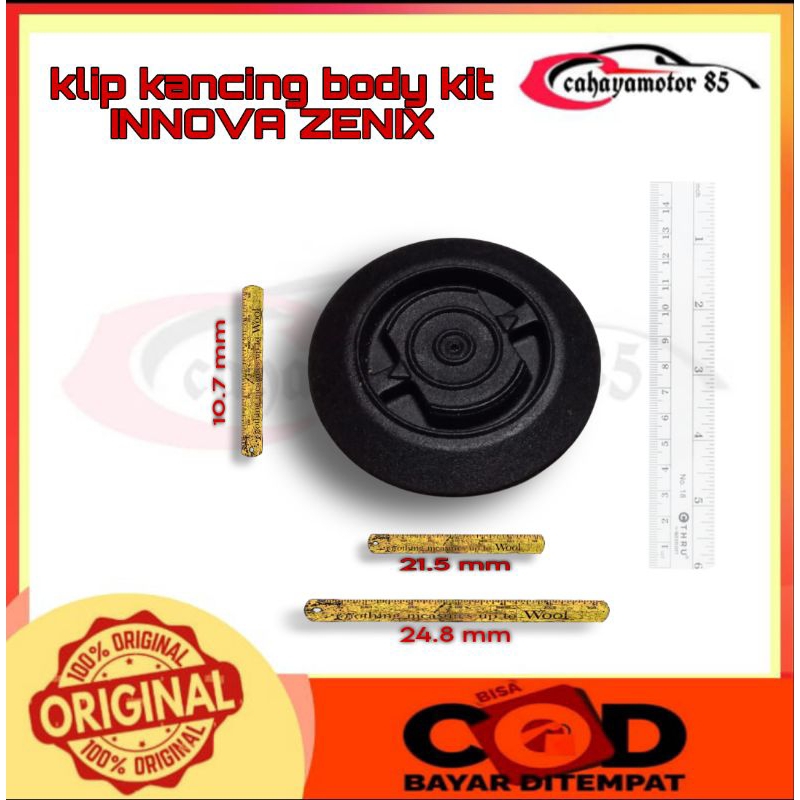 Jual kancing klip body kit toyota innova zenix Fortuner original ...