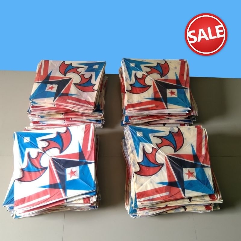 Jual layangan Sablon 50 pcs /layangan 50 pcs murah/ LAYANGAN SABLON 58 ...