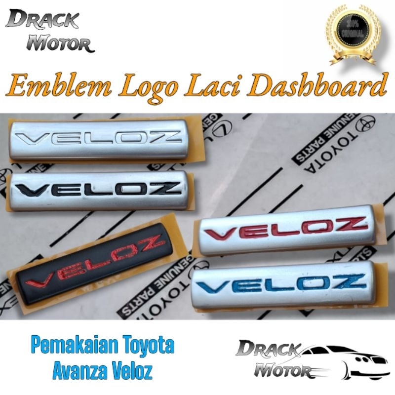 Jual Logo Emblem Tulisan Veloz Original Dashboard Laci Toyota Avanza ...