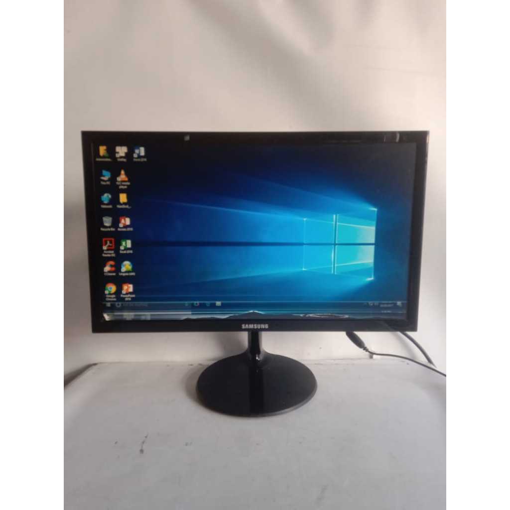 Jual lcd monitor samsung s19f355hn kondisi minus layar pecah garis ...