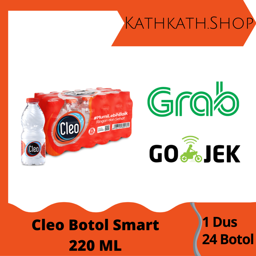 Jual Cleo Botol Smart 220ml Pak isi 24 botol | Shopee Indonesia