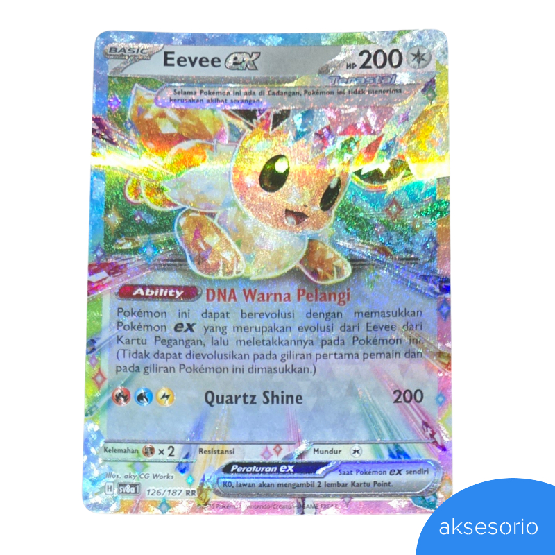 Jual Eevee ex RR (Double Rare) Festival Terastal ex sv8a 126/187 - Kartu Pokemon TCG Indonesia ...