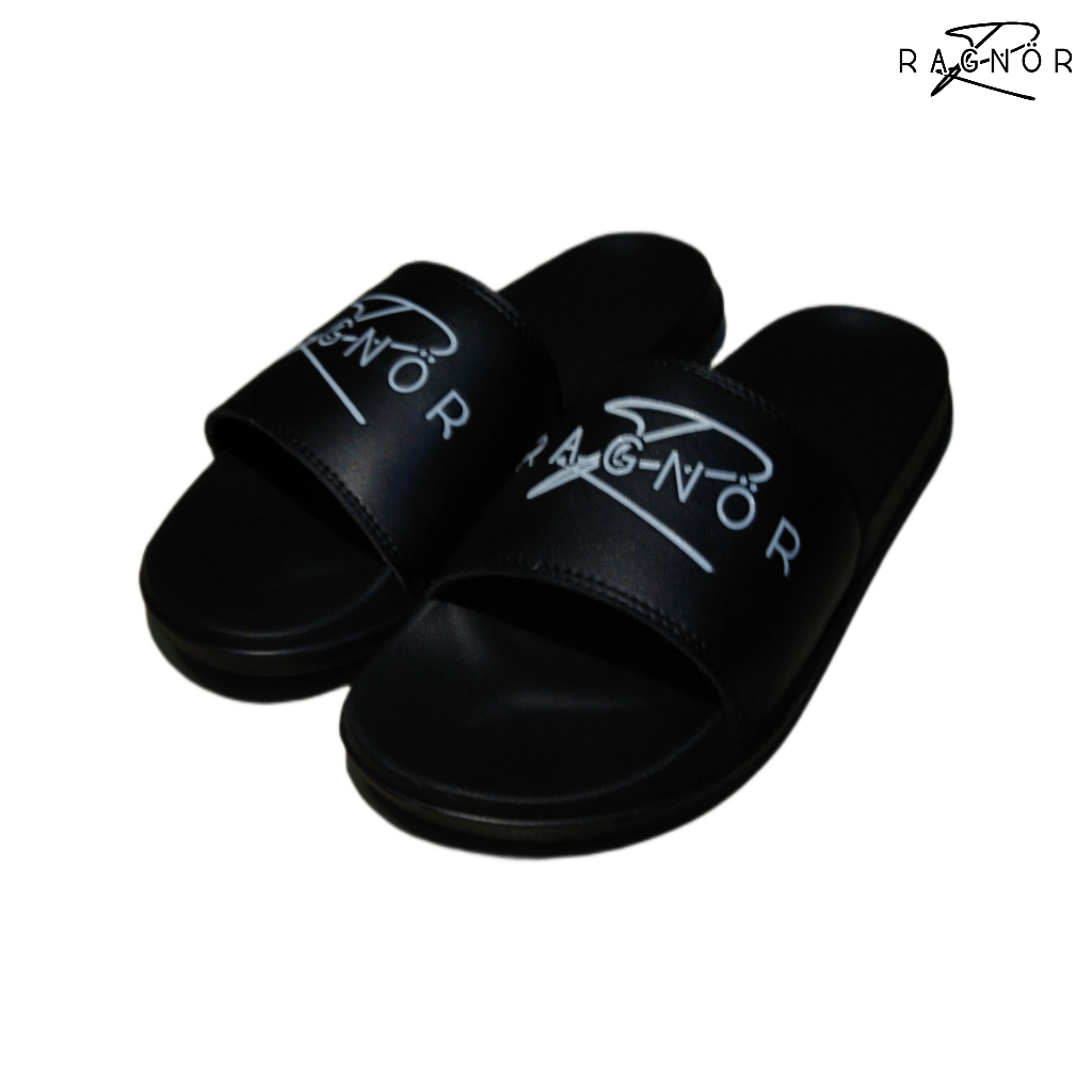 Jual RAGNOR - Ragnor R - Sandal Slop Slipper Unisex | Hitam | Shopee ...