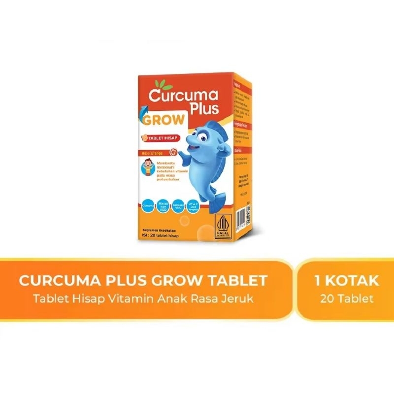 Jual CURCUMA PLUS GROW TABLET HISAP | Shopee Indonesia