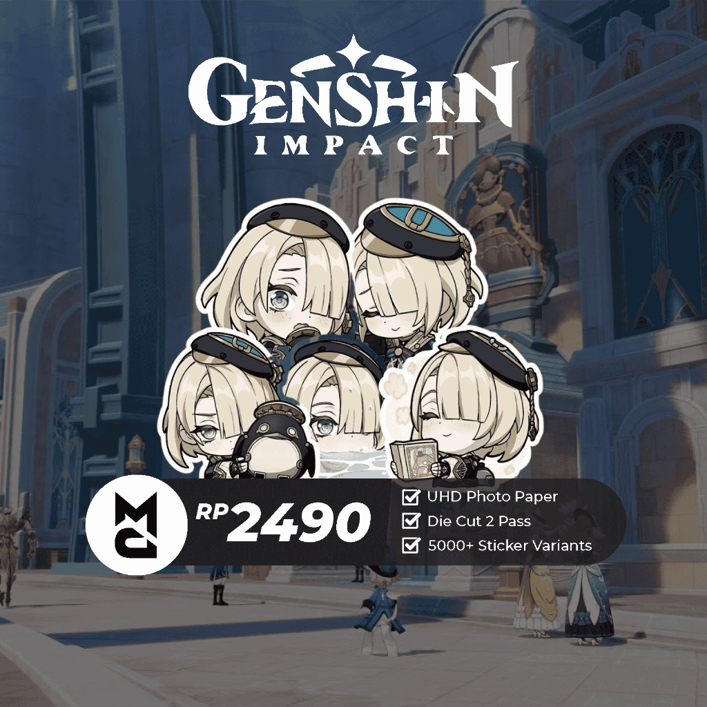 Jual Sticker Genshin Impact Freminet Sticker Anime Aesthetic Lucu ...