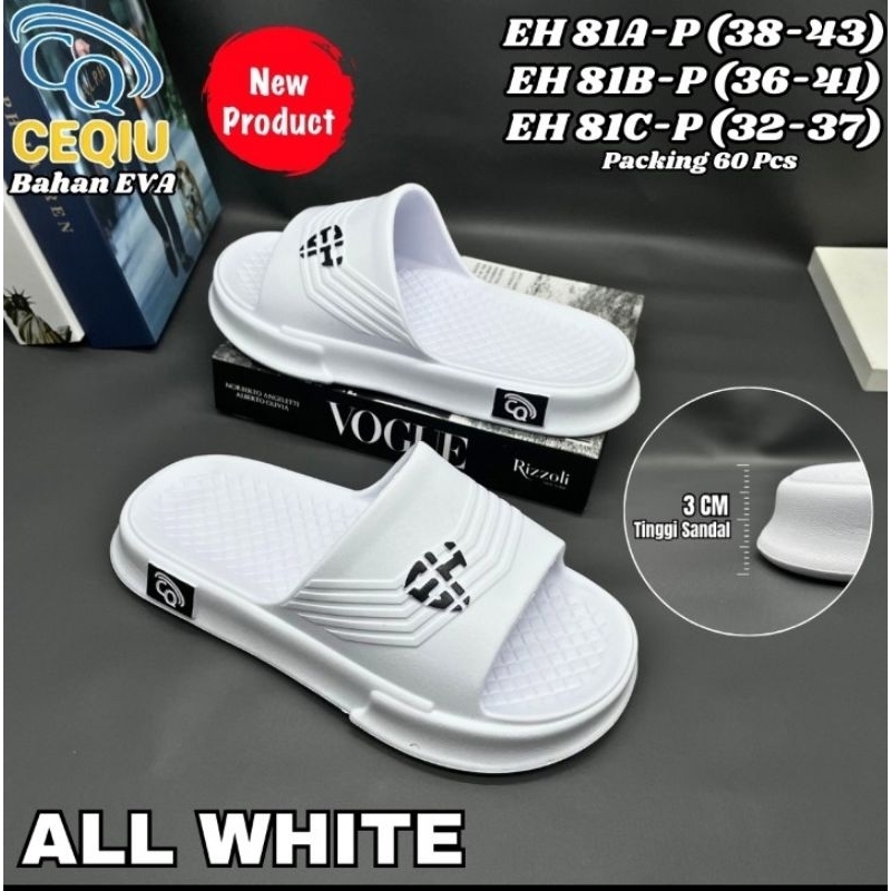 Jual Sendal selop putih anak/sandal putih anak/sandal anak laki laki ...