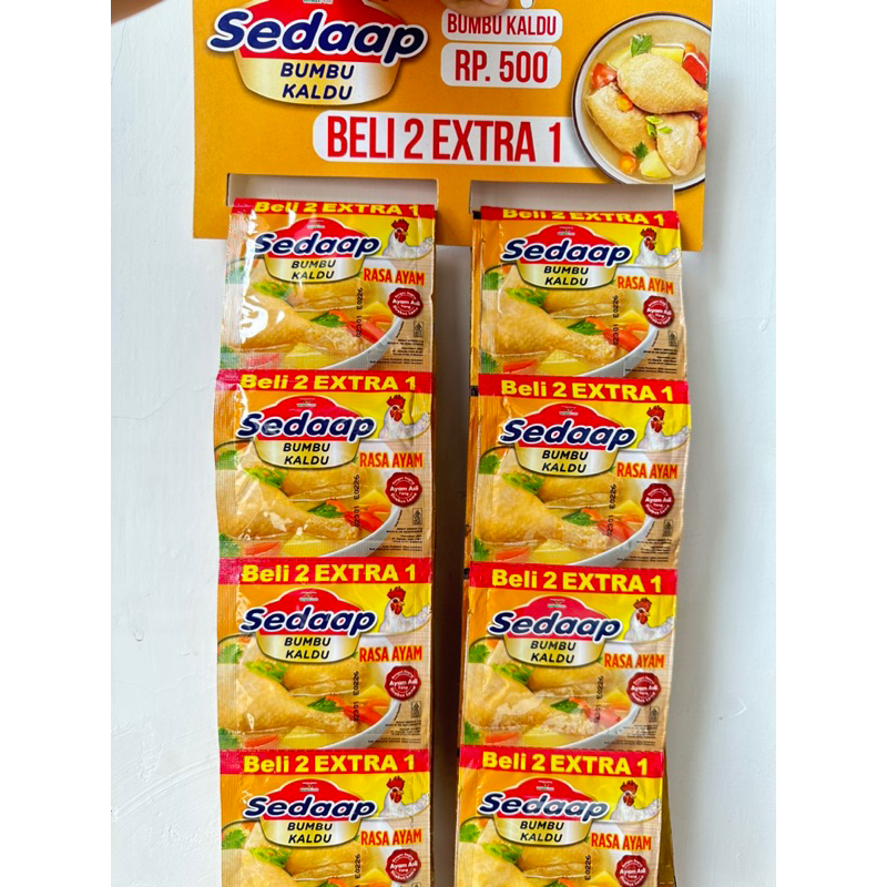Jual Sedaap Bumbu Kaldu Beli 2 Extra 1 Rasa Ayam isi 18sachet kemasan ...