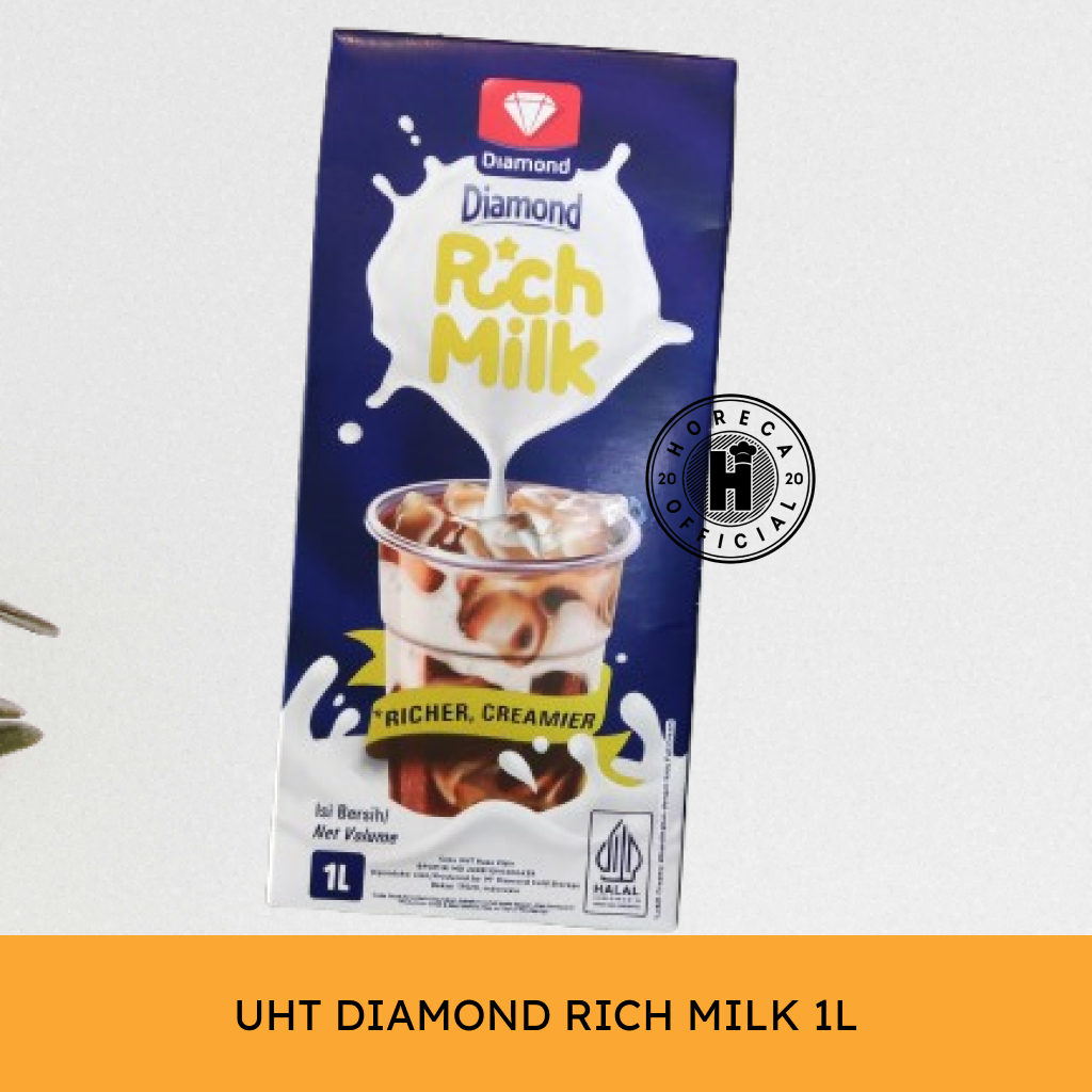 Jual UHT DIAMOND RICH MILK 1 LITER | Shopee Indonesia