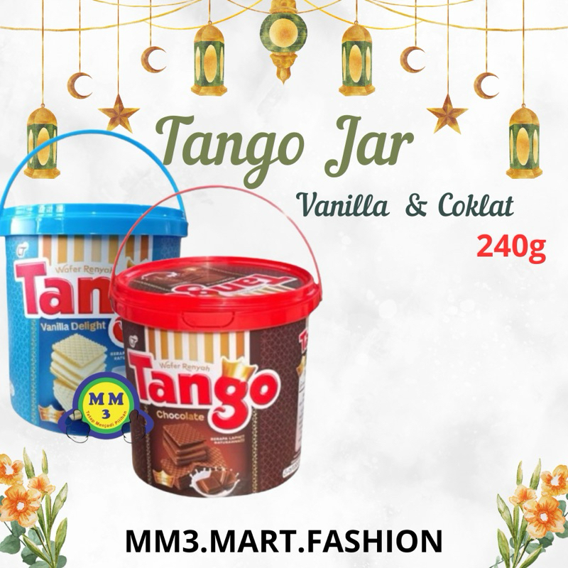 Jual TANGO WAFER JAR 240g VANILLA & COKLAT 1pcs | Shopee Indonesia