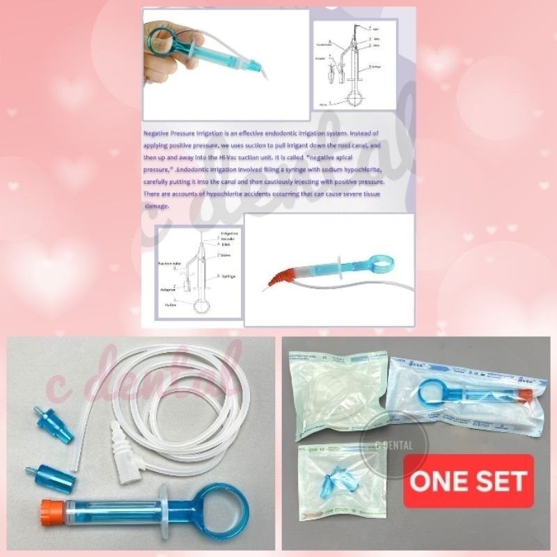 Jual [1 Set] Dental Endo 2in1 Irrigation+Suction Continous Apical ...