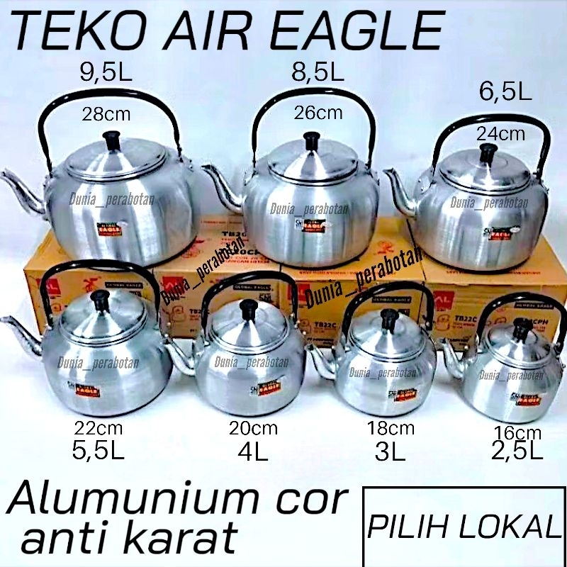 Jual Teko eagle 16,18,20,22,24,26,28 | teko alumunium cor | teko Jawa | teko air | ceret air ...