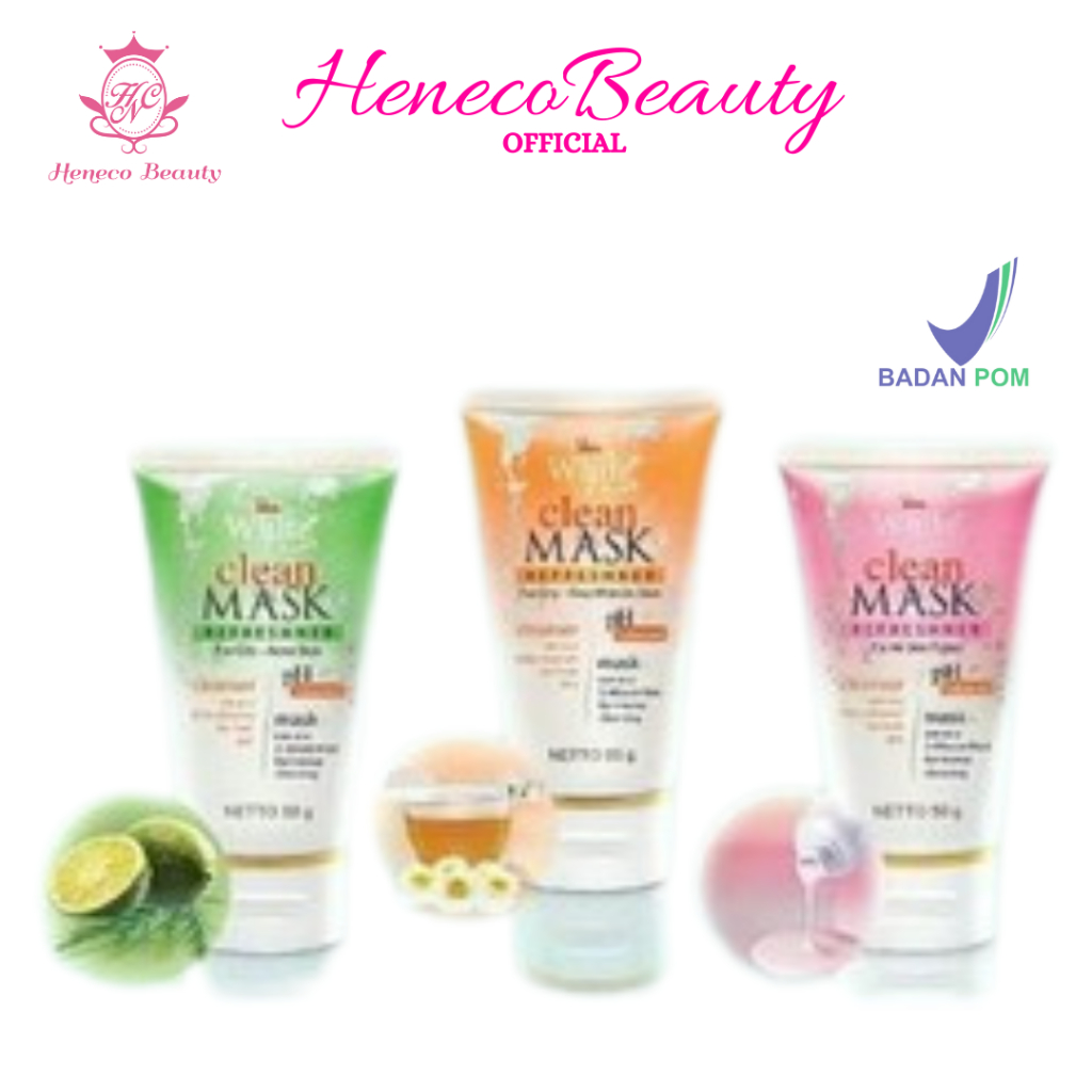 Jual VIVA White Clean Mask Refreshner Face Cleanser / Masker 50gr ...