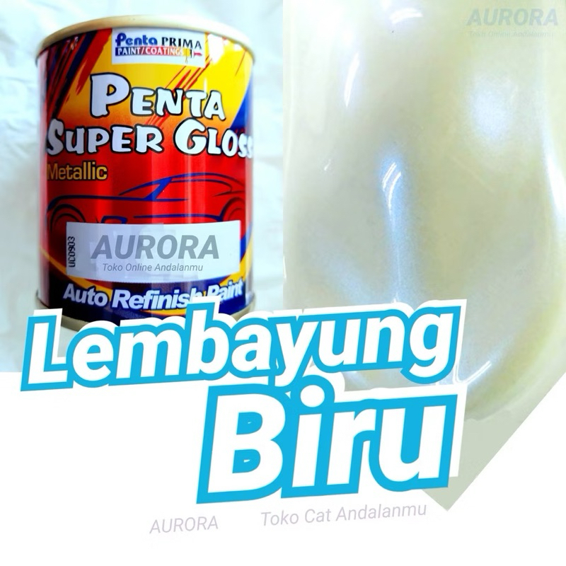 Jual Cat Penta Super Gloss NC Pearl Blue Met 200ml Lembayung Biru 5461 ...