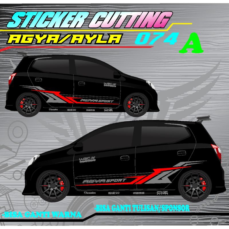 Jual Sticker mobil ayla-agya sticker list terlaris mobil ayla-agya ...